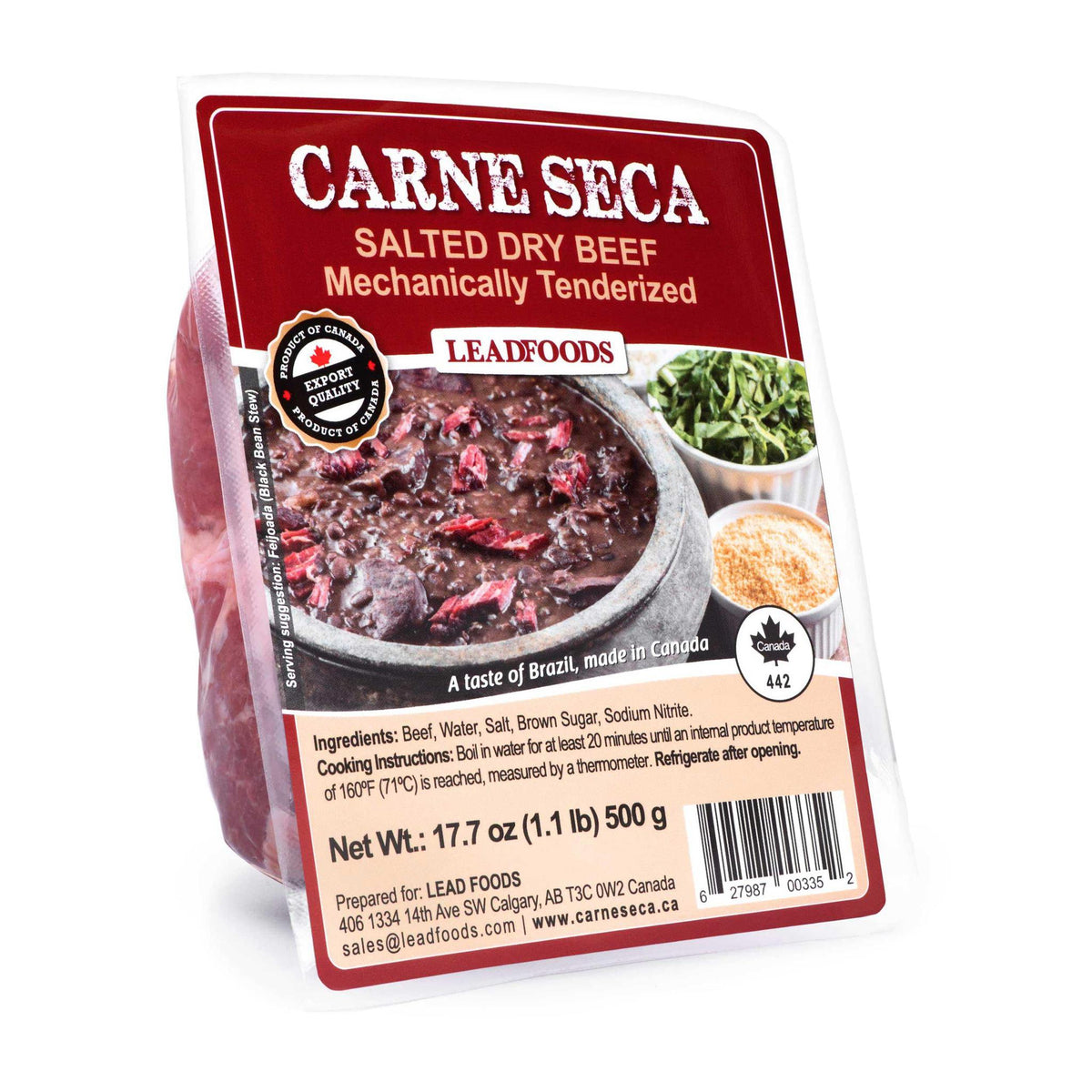 Carne Seca Leadfoods 500g - Authentic Brazilian Dried Beef | RememBR