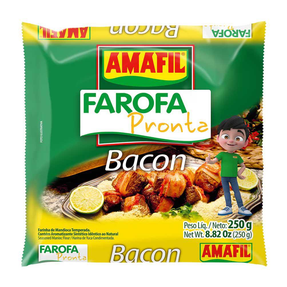 Farofa Pronta Bacon Amafil 250g